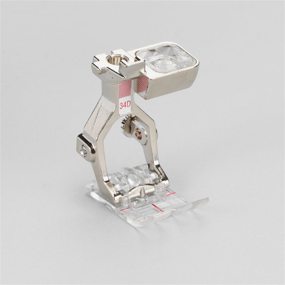 Bernina #34D Clear Reverse-Pattern Foot 9mm with Dual Feed System ...