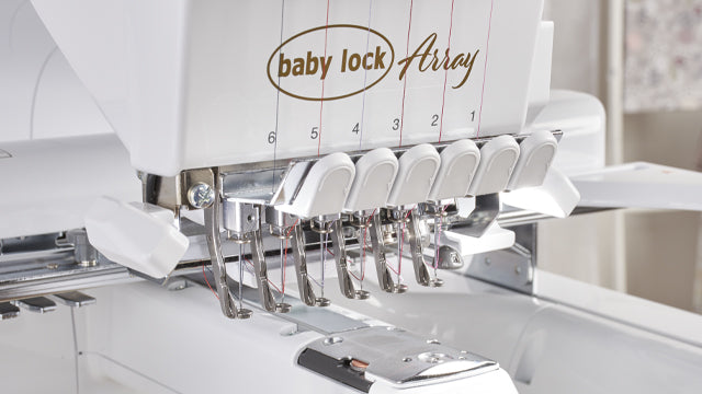 Baby Lock Array 6-needle embroidery machine – Aurora Sewing Center