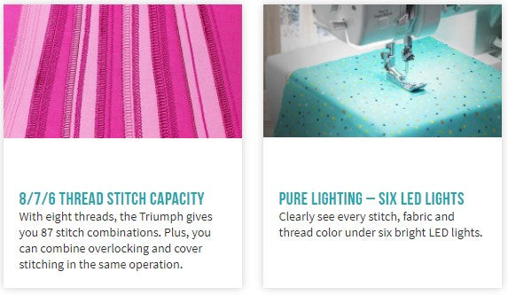 Baby Lock Triumph serger – Aurora Sewing Center