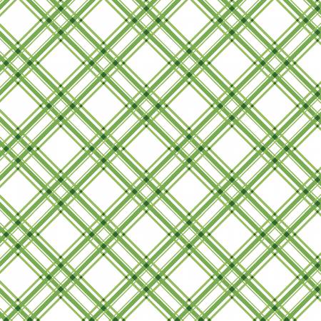 Kimberbell - Diagonal Plaid Green – Aurora Sewing Center