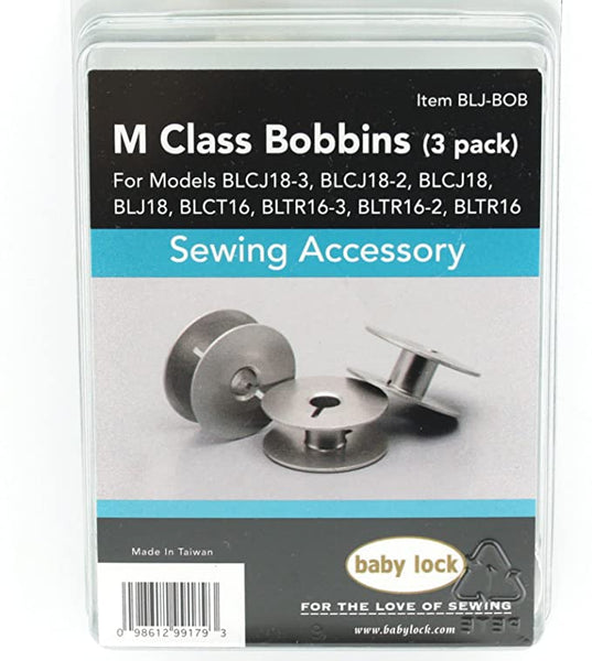 Baby Lock M CLASS Bobbin 3 Pack, Long Arm – Aurora Sewing Center