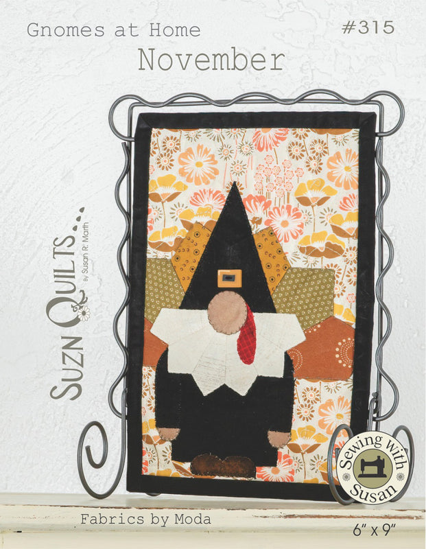 Gnomes at Home, November Pattern by Suzn Quilts – Aurora Sewing Center