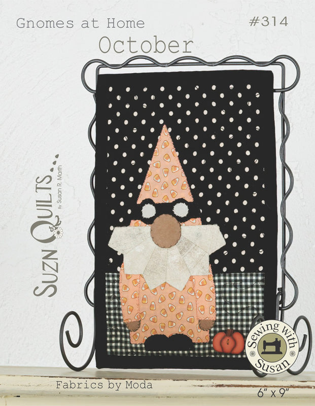 Gnomes at Home, October Pattern by Suzn Quilts – Aurora Sewing Center