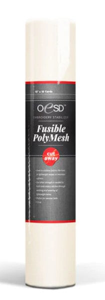 OESD Fusible PolyMesh CutAway -15 inches by 10 yards – Aurora Sewing Center